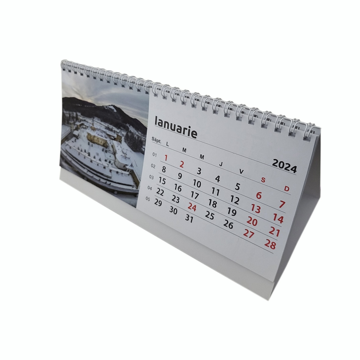 Calendar birou CBI2.3 12 file, 10x23 cm - Romania, vestigii istorice ...