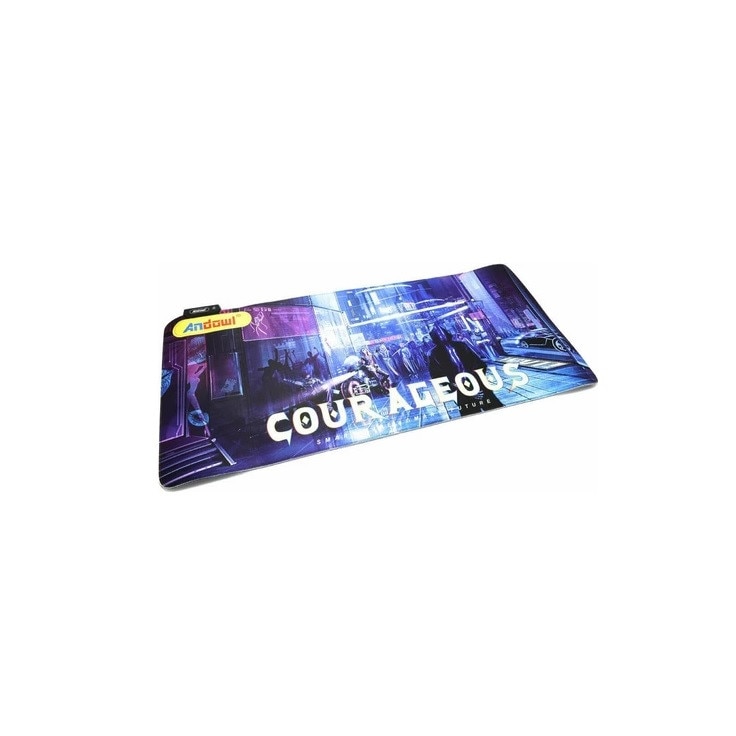 MousePad Gaming Soft, Andowl Q-R30 Led RGB, USB Plug & Play 900X400mm ...