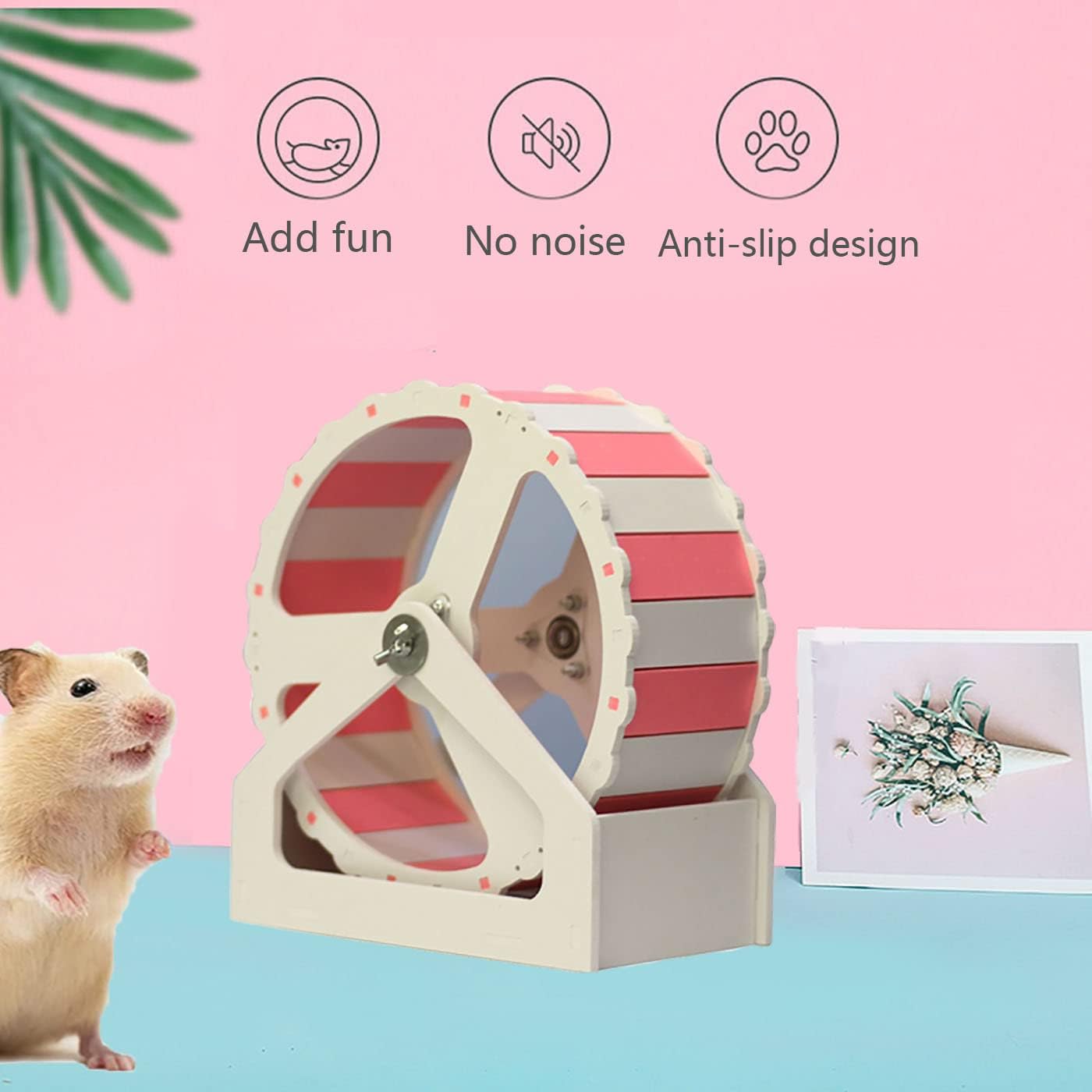 Roata de exercitii pentru hamsteri, Mmgoqqt, super silentioasa, din ...