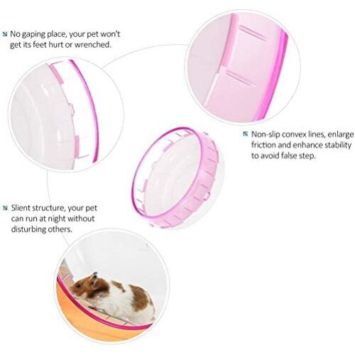 Roata pentru hamster, Mmgoqqt, Plastic, Roz - eMAG.ro