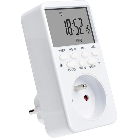 Priza digitala programabila, electrica cu 20 de programe, temporizator ...