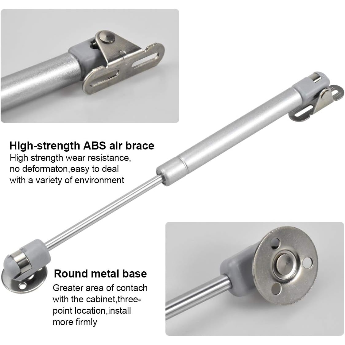 Set 2 balamale hidraulice pentru mobilier, Mmgoqqt, Plastic/ Zinc, 27 ...