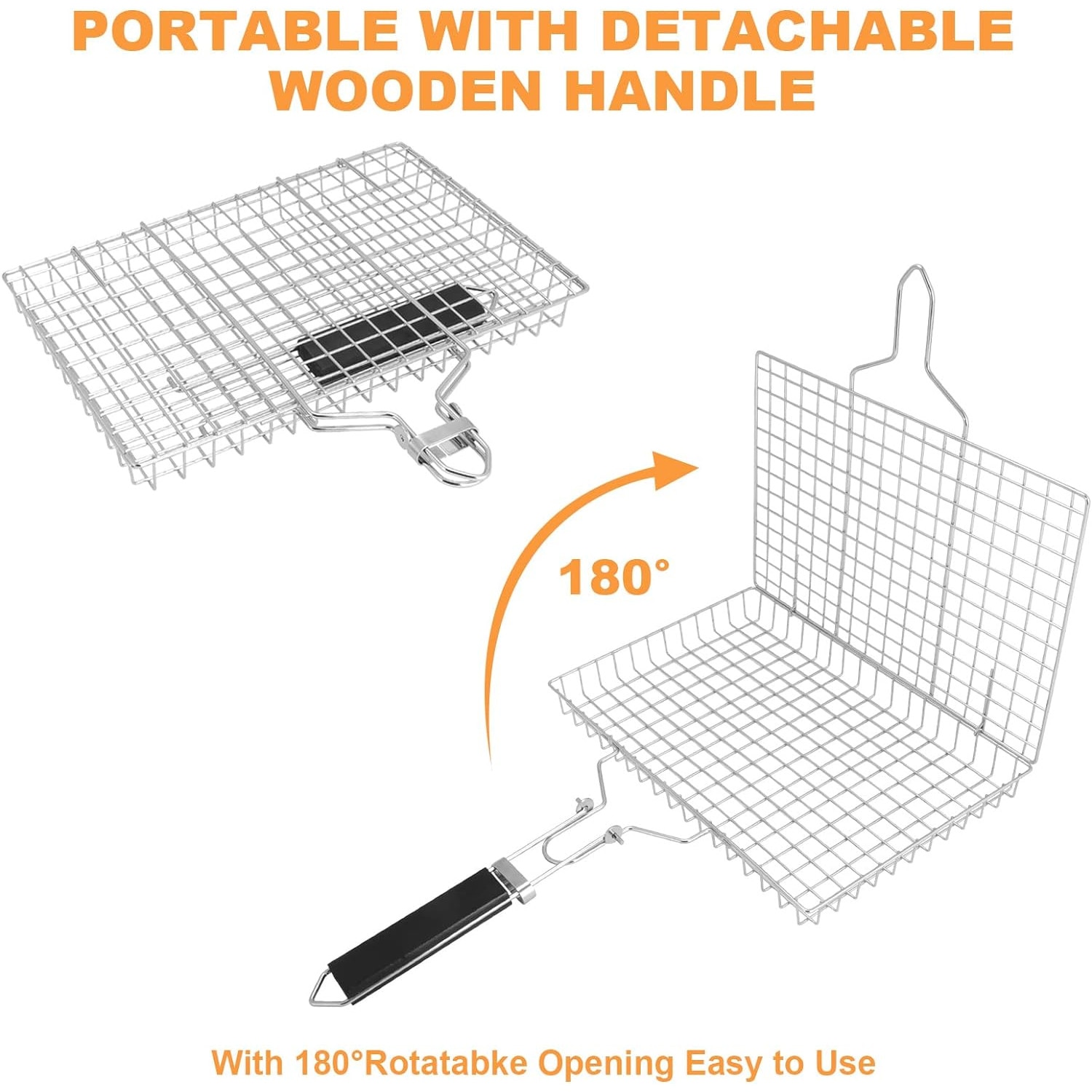 Cos pentru gratar, Mmgoqqt, Inox, Argintiu - eMAG.ro