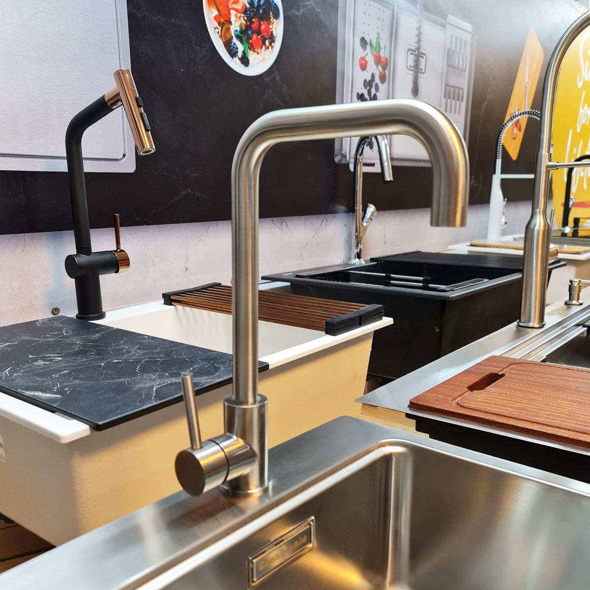 Baterie CookingAid NEPTUN Stainless Steel finisaj INOX periat - eMAG.ro