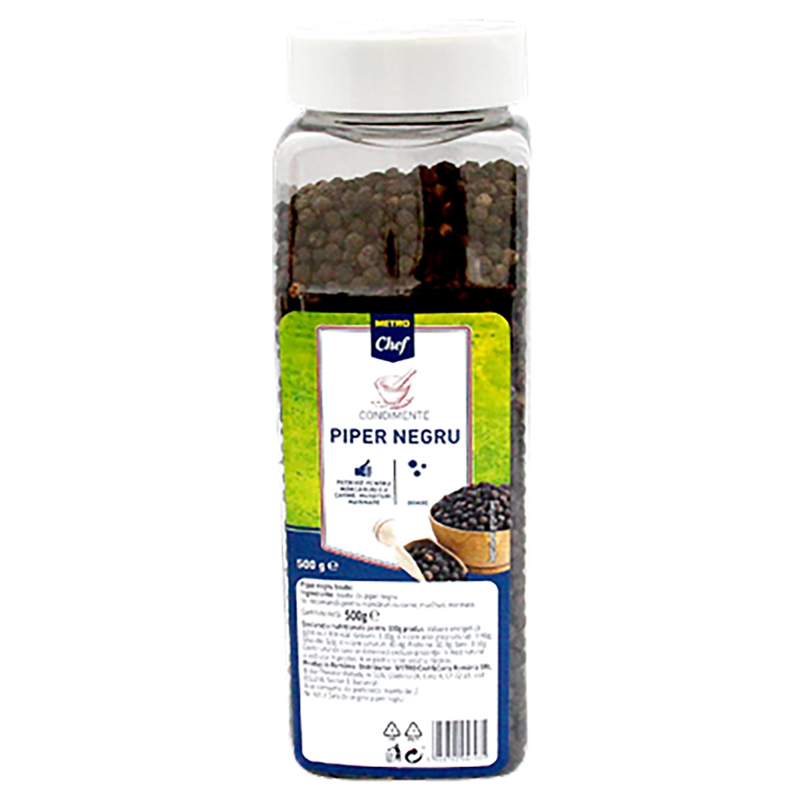 Piper Negru Boabe Metro Chef, 500 g - eMAG.ro