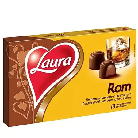 Praline de ciocolata cu rom Laura 138 gr - eMAG.ro