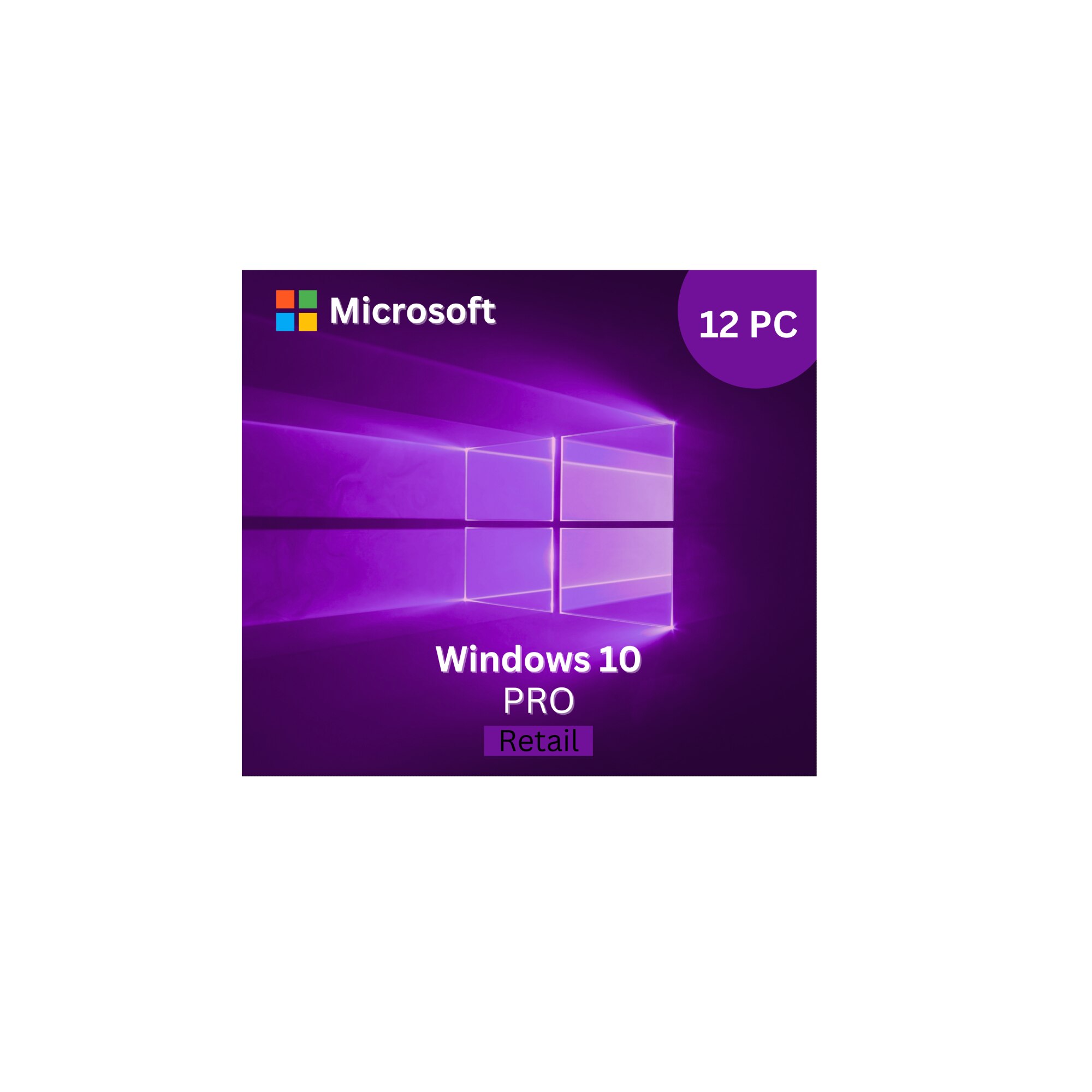Licenta Microsoft® Windows 10 Pro, Retail, 12 PC - eMAG.ro