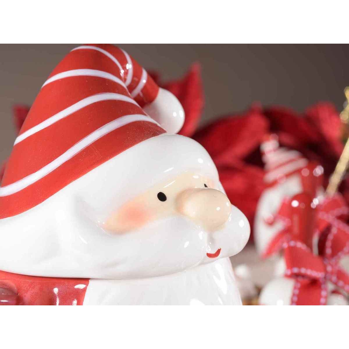 Cana ceramica Mos Craciun 9.5x8.5 cm, 400 ml - eMAG.ro