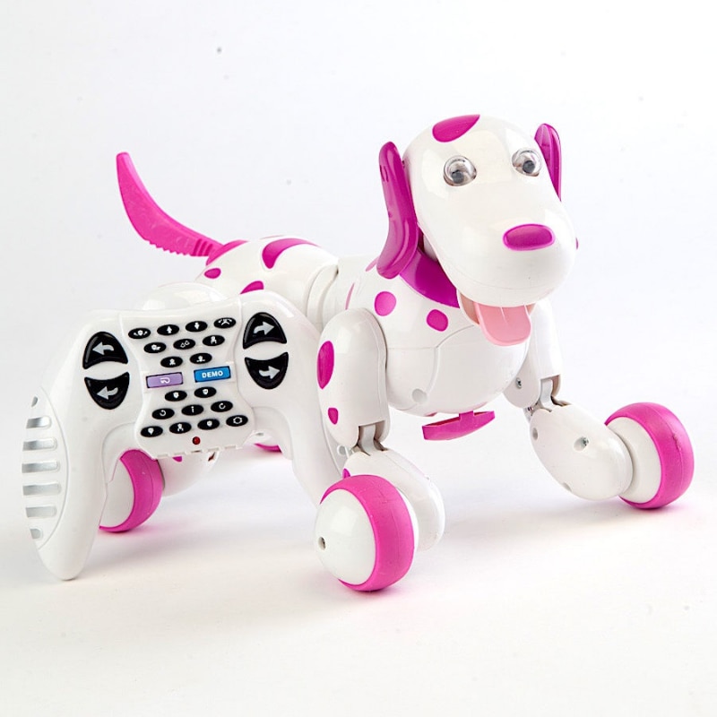 Caine Robot inteligent iUni Smart Dog, 24 comenzi, Telecomanda 2.4 GHz ...