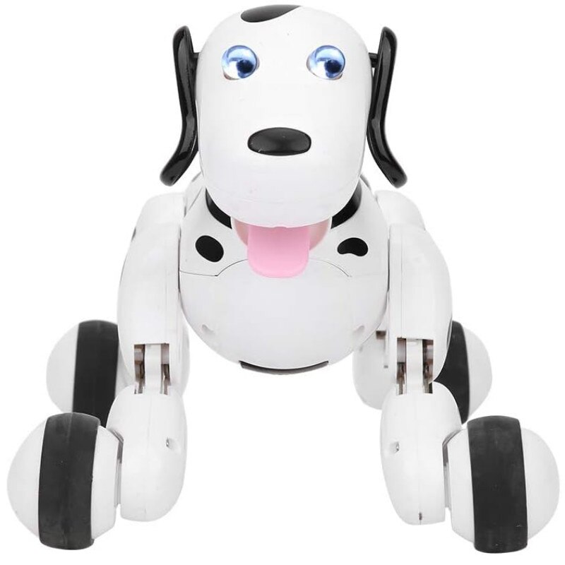 Robot Catel interactiv iUni Smart-Dog, telecomanda cu 24 comenzi, Alb ...
