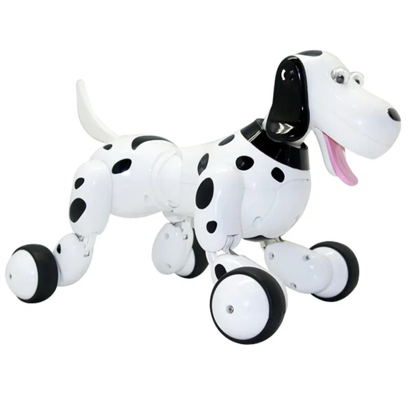 Robot Catel interactiv iUni Smart-Dog, telecomanda cu 24 comenzi, Alb ...