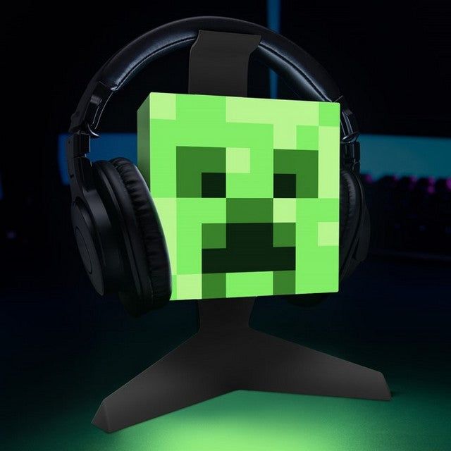 Suport casti Minecraft Creeper, USB, Verde - eMAG.ro