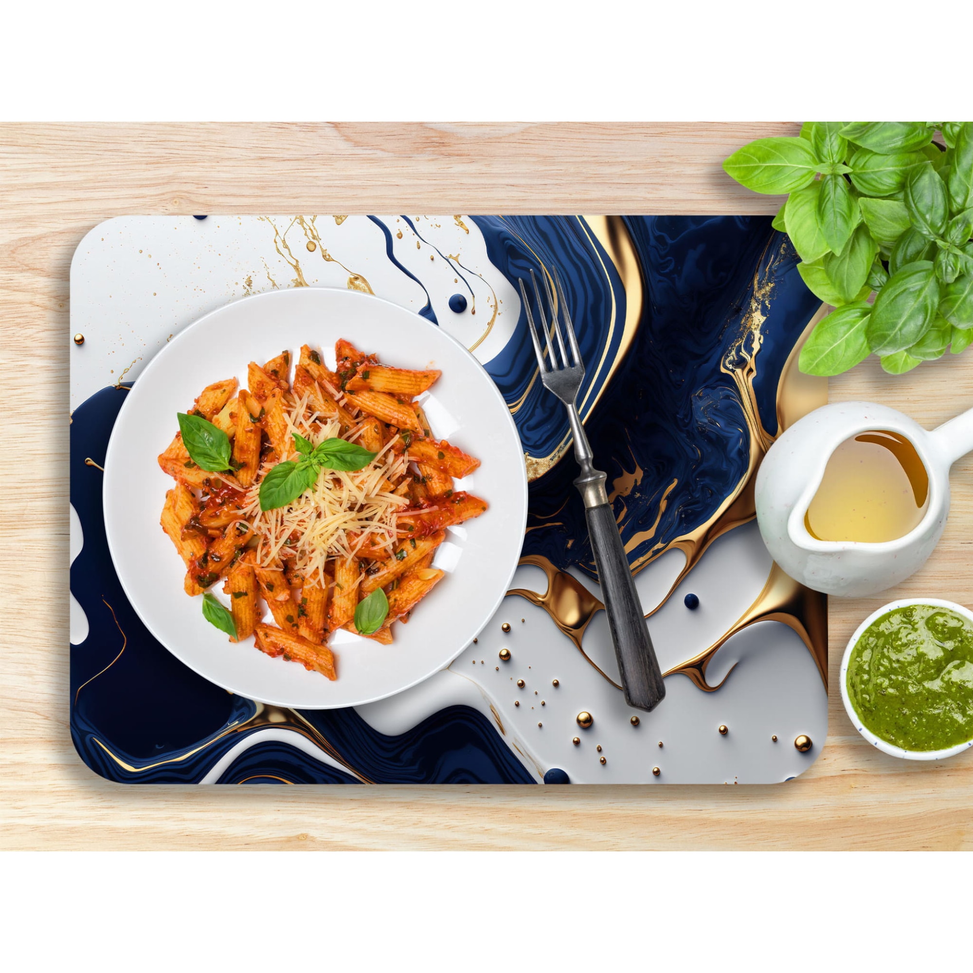 Suport protectie pentru masa, Postergaleria, 30 x 40 cm, Flori 4 - eMAG.ro