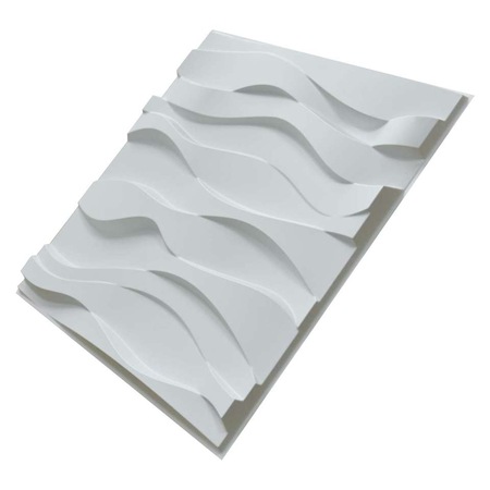 Panou Decor, PVC, 13Buc, 500x500mm, Patrat, Impermeabil, Alb - eMAG.ro