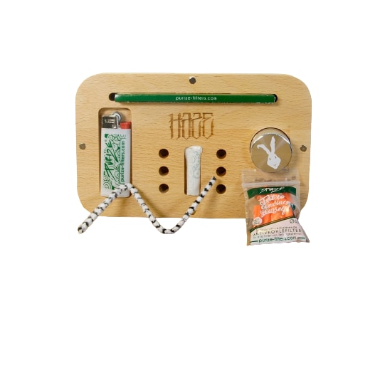 Set Purize x Haze Tava de Rulat, Grinder tutun, Filtre, Perie, Suport ...