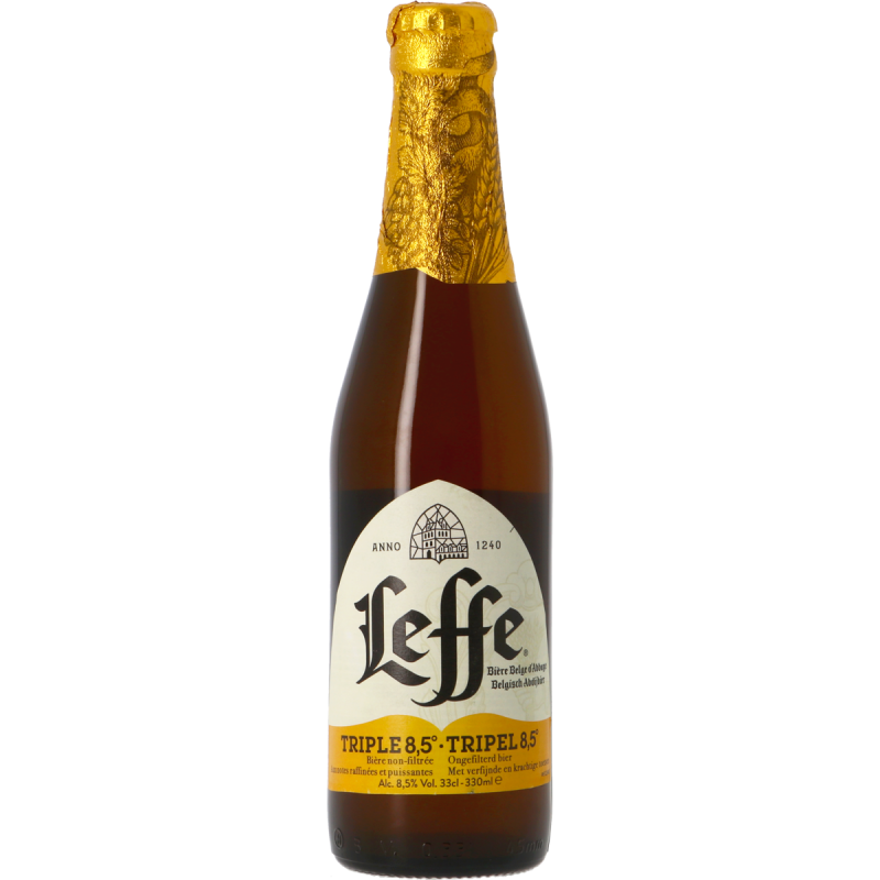 Bere blonda, nefiltrata Leffe, 8.5% alc., 0.33L, Belgia - eMAG.ro