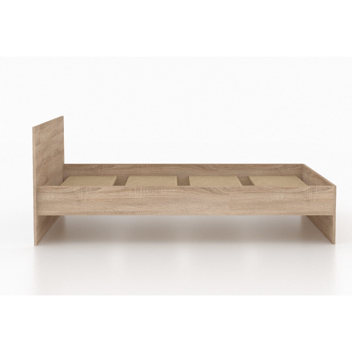 Dormitor complet Delizia 160, culoare sonoma, pal 18mm, 1 pat, 1 dulap ...