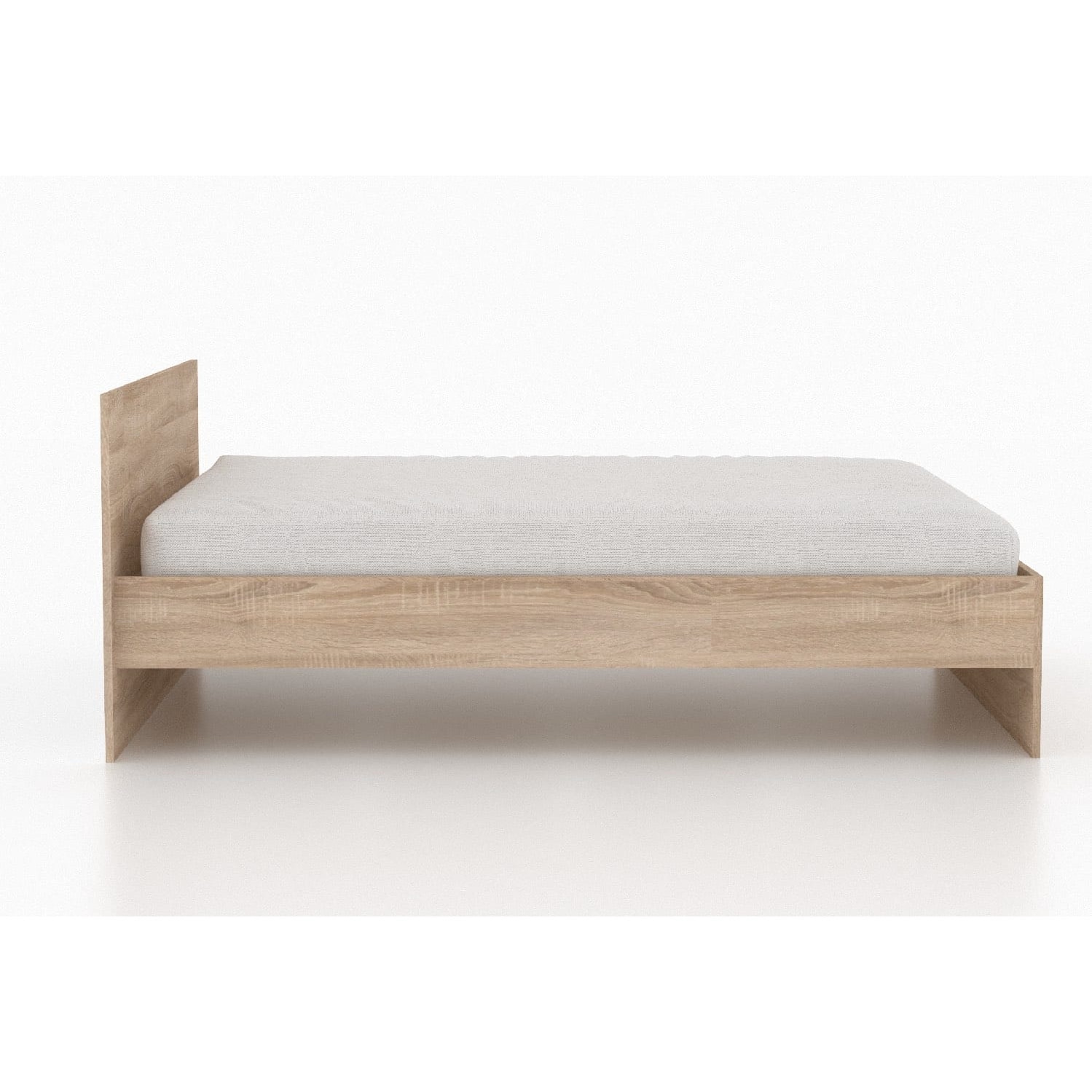 Dormitor complet Delizia 160, culoare sonoma, pal 18mm, 1 pat, 1 dulap ...