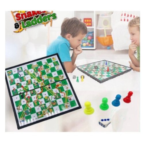 Joc educativ, de societate, Magnetic, Serpi si Scari, 25 cm, VisionXXI ...