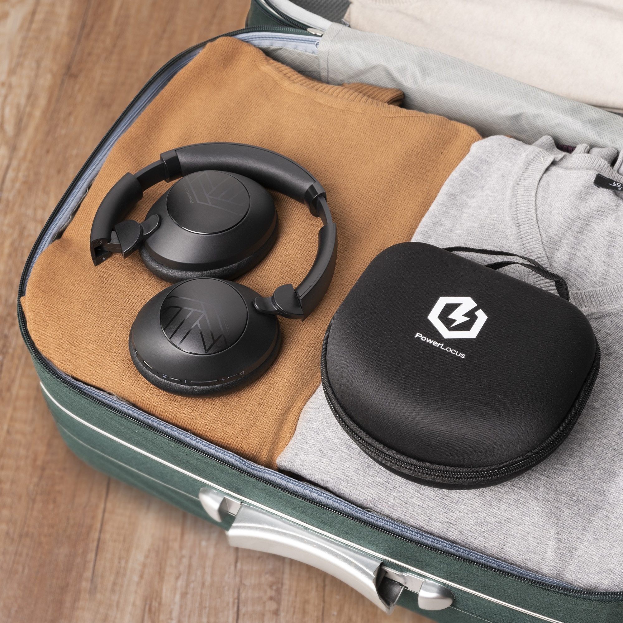 Безжични Слушалки PowerLocus MoonFly, Bluetooth 5.3, Active Noise ...