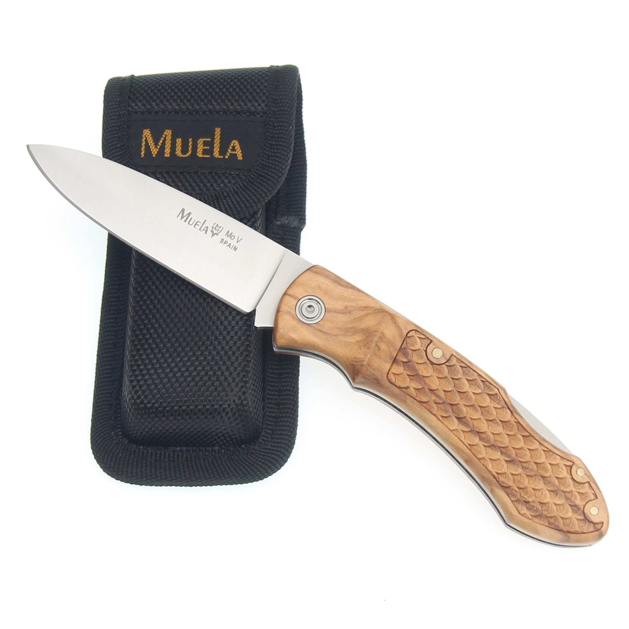 Briceag cu lama blocabila Maslin Sculptat, Teaca, Lungime 18.6cm, Muela ...