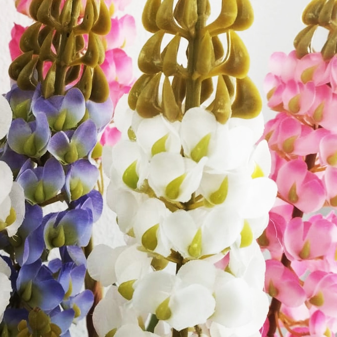 Planta artificiala Lily alb, Azay Design, din polipropilena cu frunze ...