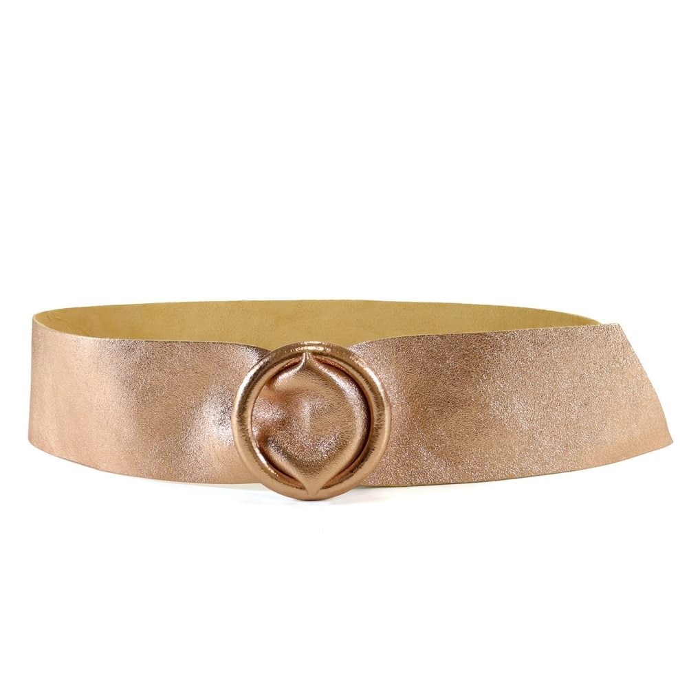 Curea lata dama auriu rose piele naturala - eMAG.ro