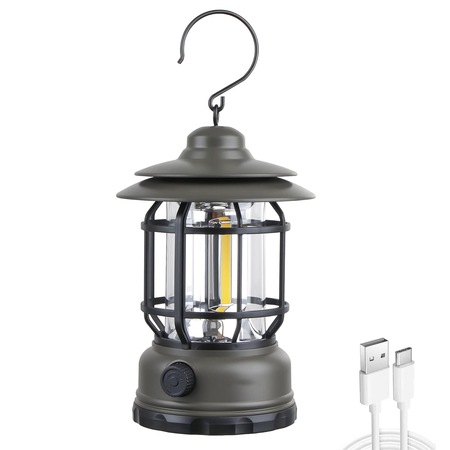 Felinar cu 3 leduri COB, acumulator tip 18650 inclus, incarcare USB ...