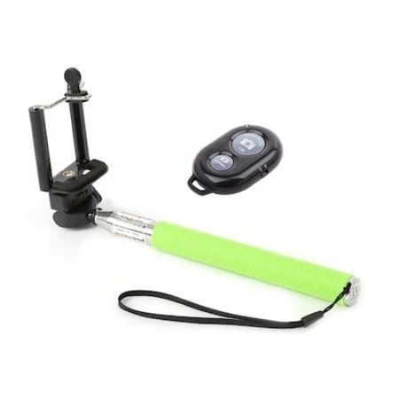 Selfie stick cu brat telescopic, filet universal 1/4, suport telefon si ...