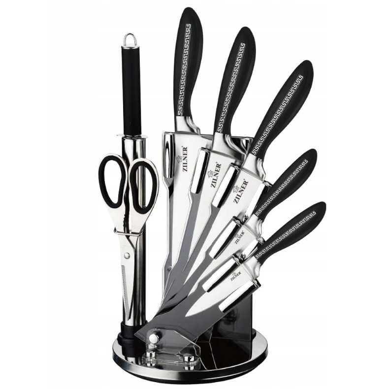 Set cutite bucatarie, Zilner, Inox, 8 piese, Argintiu - eMAG.ro