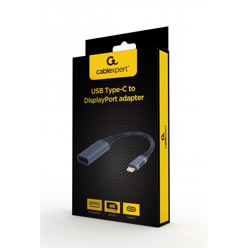 Adaptor Cablexpert, USB-C/DisplayPort, Gri - eMAG.ro