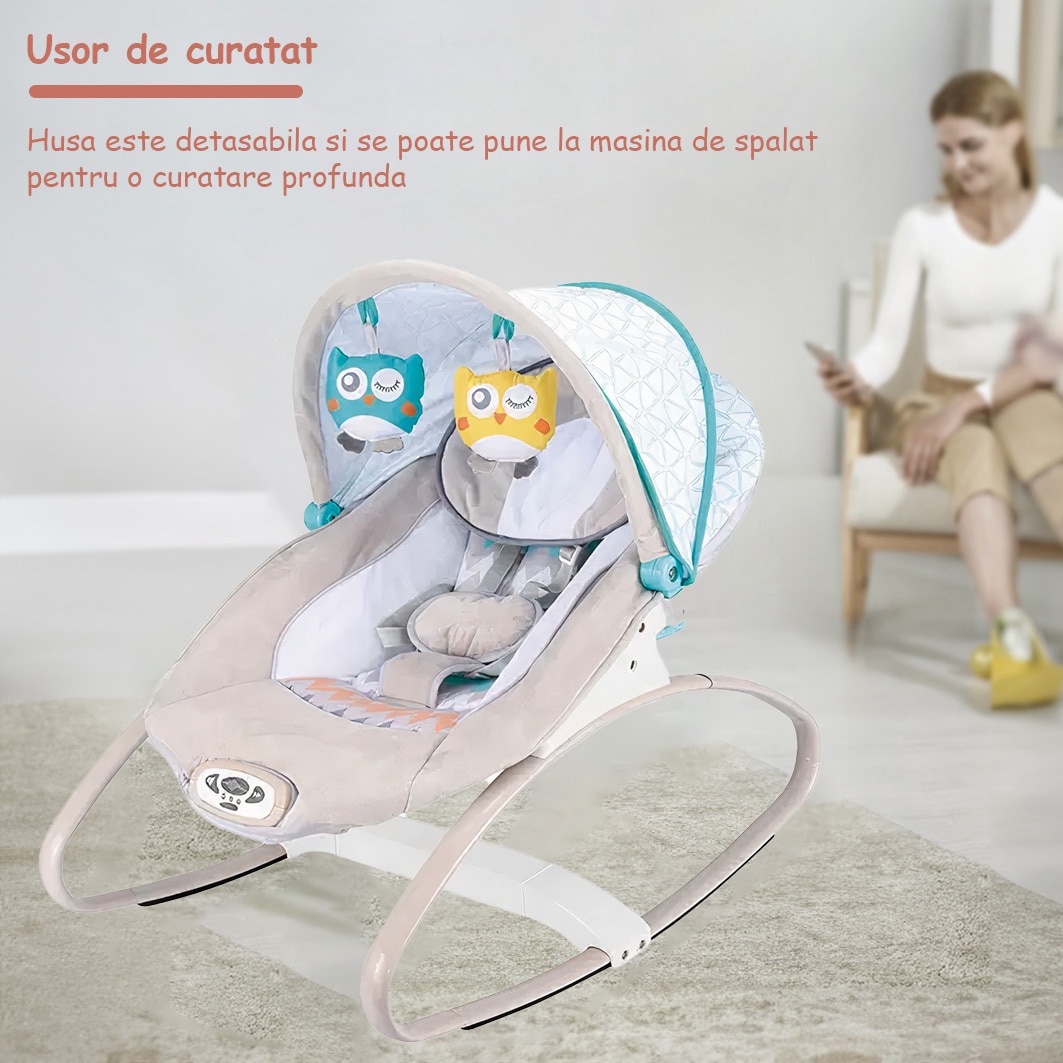 Balansoar Electric pentru Bebelusi Mavio®, 8 Cantece de Leagan ...