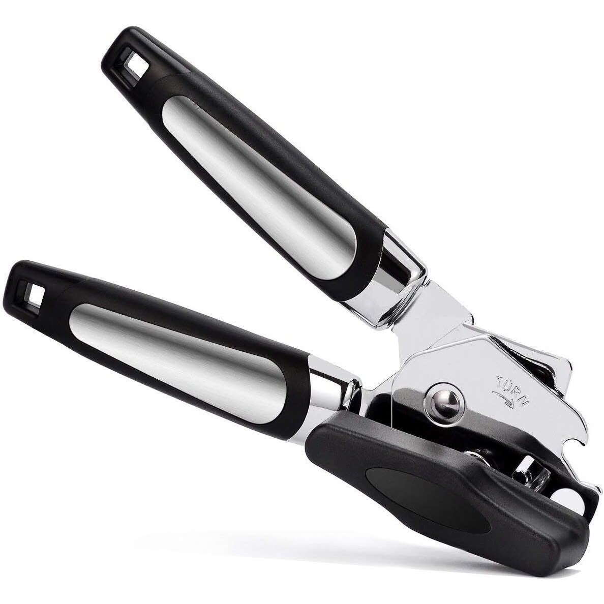 Desfacator conserve, Otel inoxidabil/Plastic, Manual, Negru/Argintiu ...