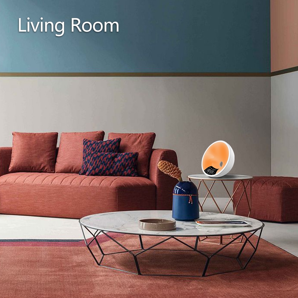 Radio FM cu ceas, Simulare Rasarit si Apus cu Lumina Usoara, 7 culori ...