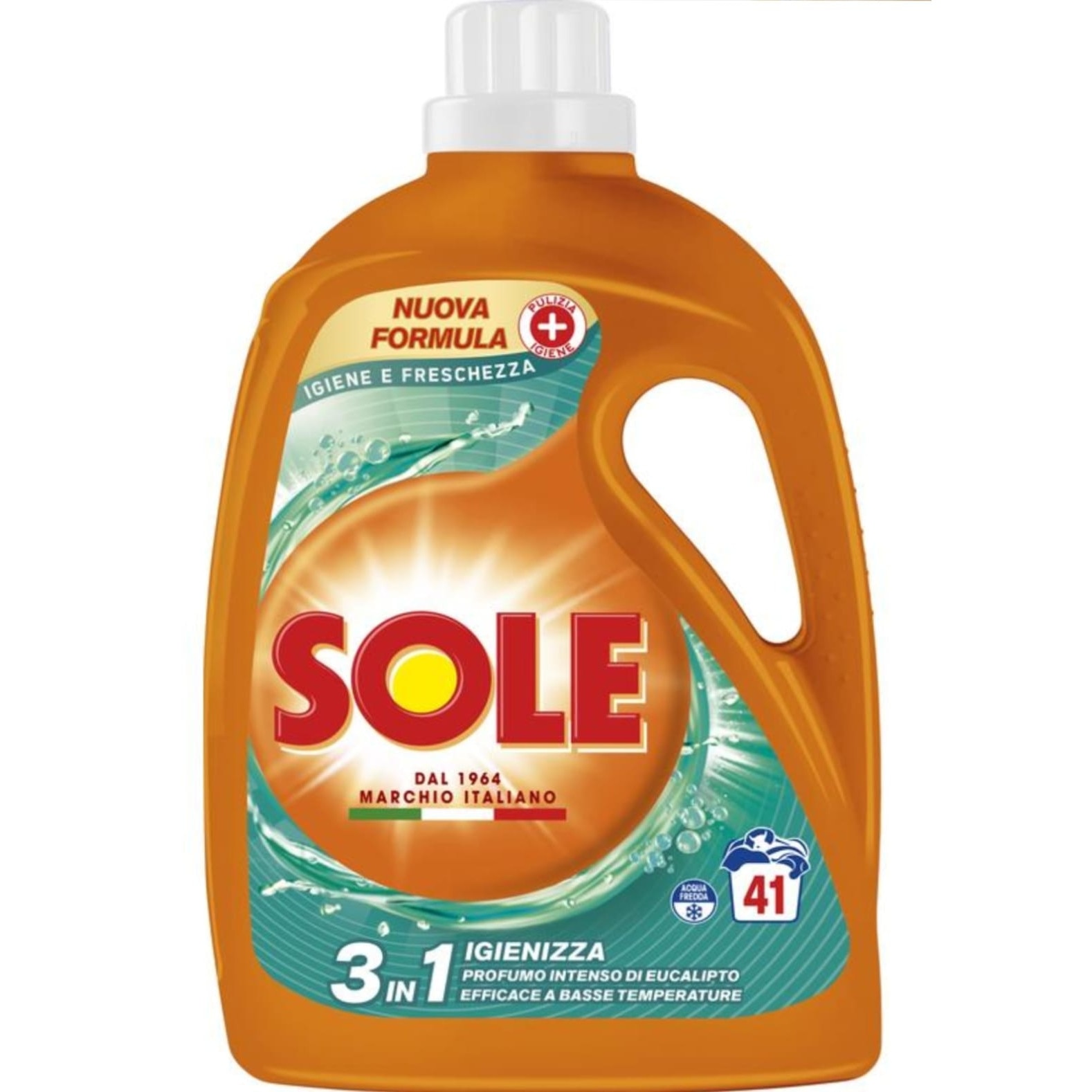 Detergent rufe Sole 3 in 1 Igienizza Forte 41 spalari 1845ml - eMAG.ro