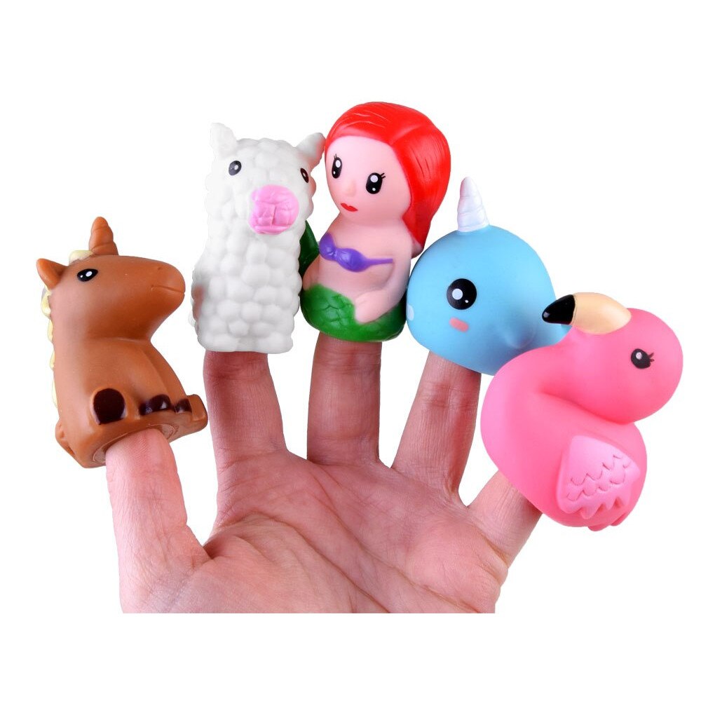 Set 6 jucarii pentru degete, Jokomisada, Plastic, Varsta 3+ ani ...