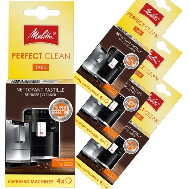 Set Tablete de curatat pentru aparatul de cafea, Melitta, Perfect Clean ...