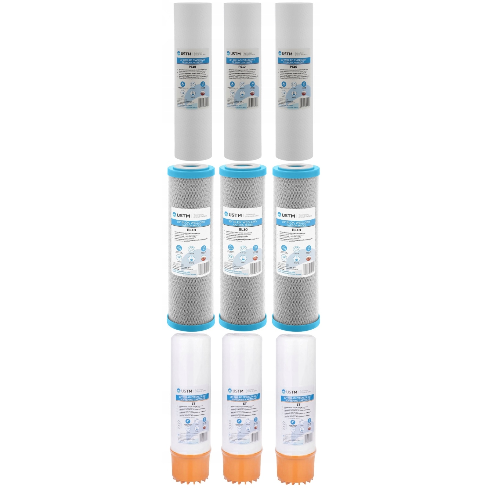 Sistem filtrare apa potabila, USTM, 3 Etape, corp de 1/2" - eMAG.ro