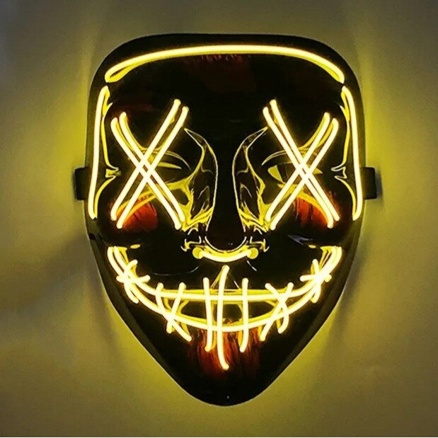 Masca Halloween, Gzyuchao el, 20 x 18 cm, Negru - eMAG.ro