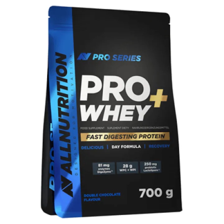 Proteine din zer, ALLNUTRITION Pro Whey+, 700g, aroma de caramel sarat ...