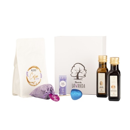 Set Gourmet cu lavanda, Nucul din lavanda, 7 produse, Ulei esential de ...