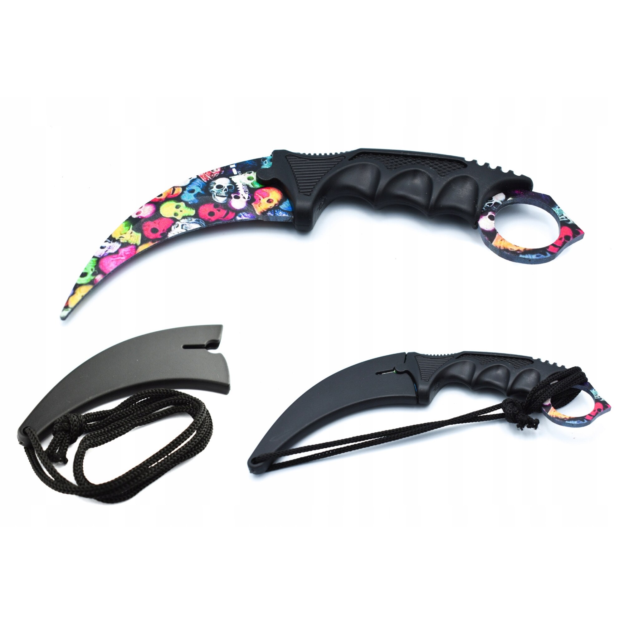 Cutit karambit, Plastic, Husa, 185 mm, Multicolor - eMAG.ro