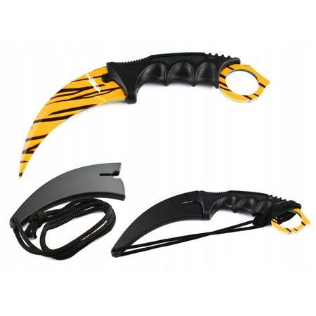 Cutit karambit, Plastic, 185 mm, Multicolor - eMAG.ro