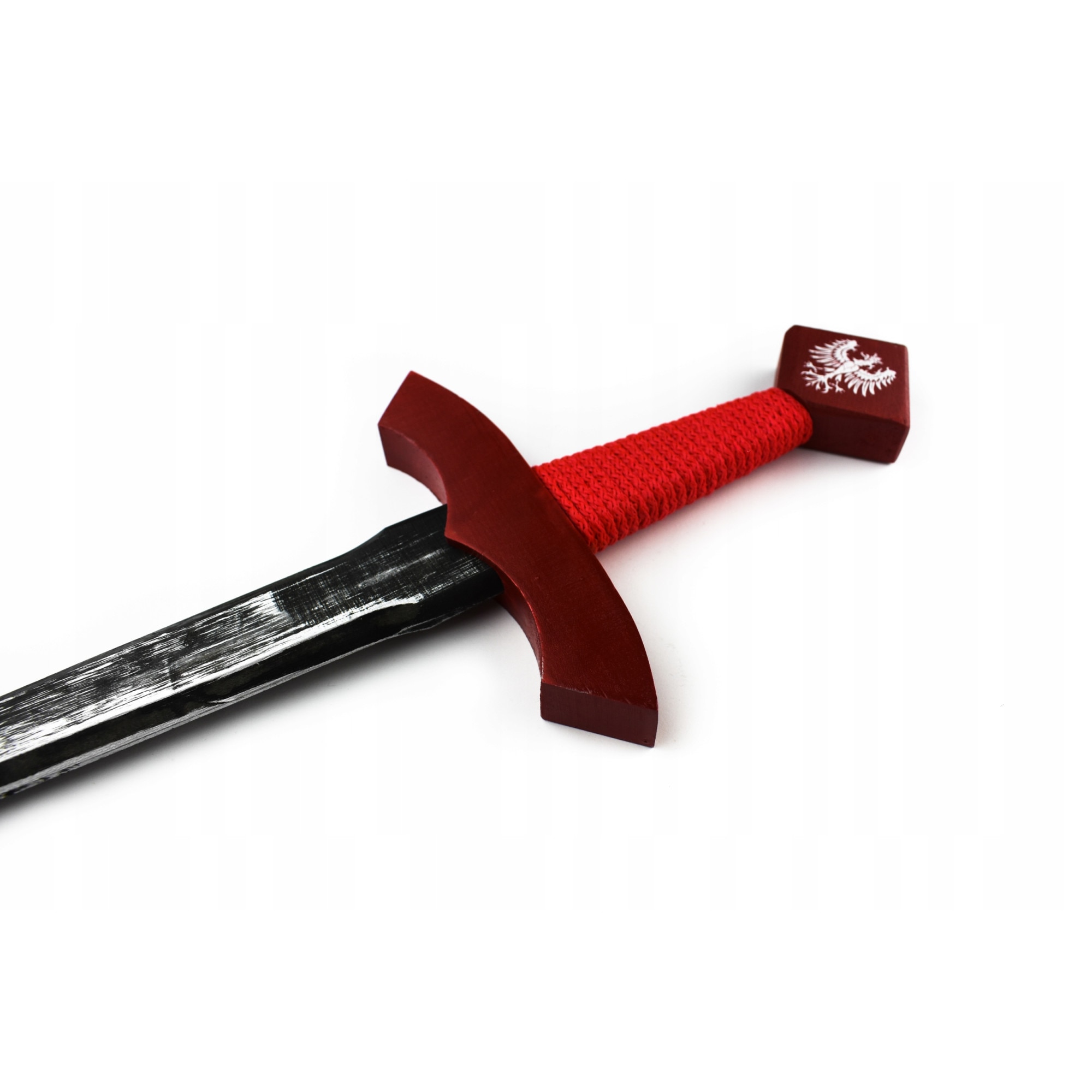 Set sabie/coif cavaler, Lemn, 60 cm, Argintiu - eMAG.ro