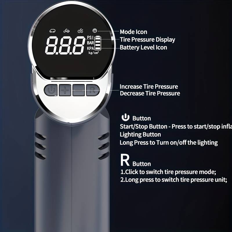 Hordozható autós kompresszor, pisztoly típusú VENTLEX ...