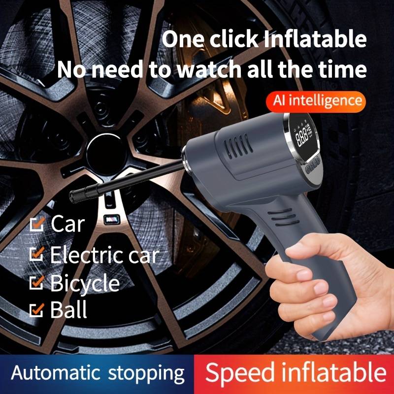 Hordozható autós kompresszor, pisztoly típusú VENTLEX ...