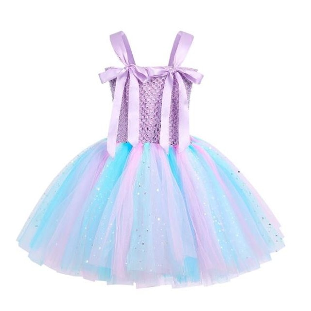 Rochie Printesa Sirena Ariel THK, curcubeu - 5-6 ani - eMAG.ro