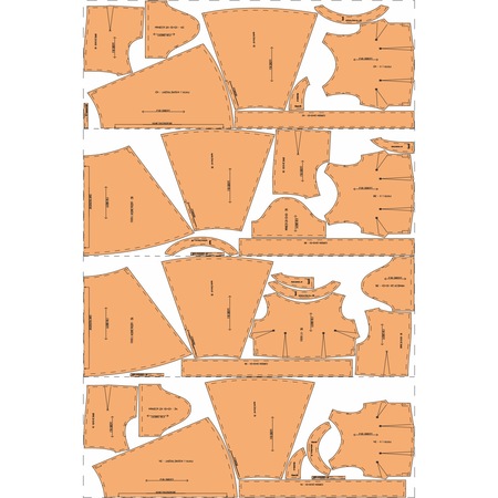 Tipar Croitorie Rochie lejera cu cordon, 9 marimi 34 - 50, hartie - eMAG.ro