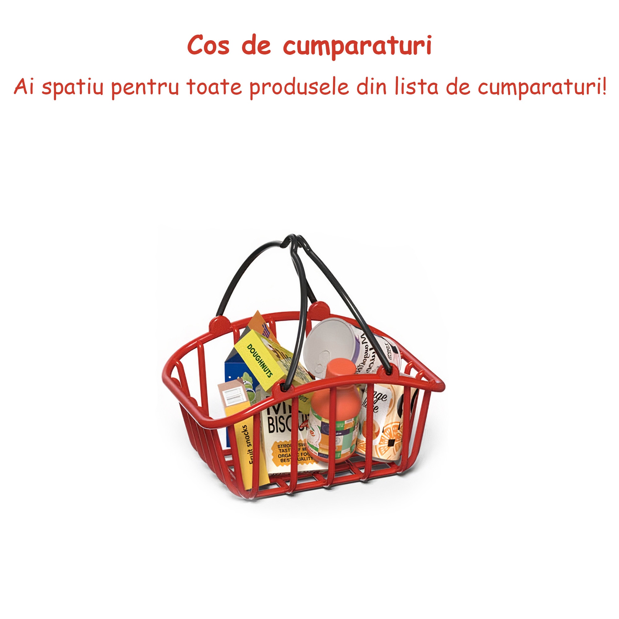 Set de Cumparaturi Tip Supermarket Mavio® pentru Copii, Jucarie ...