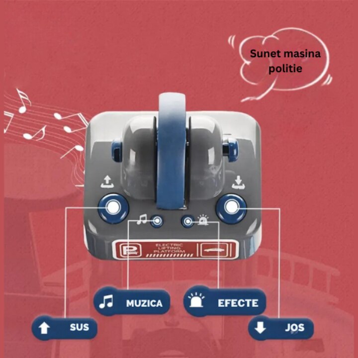 Garaj auto copii 4 niveluri cu lift electric, piste si masini de ...